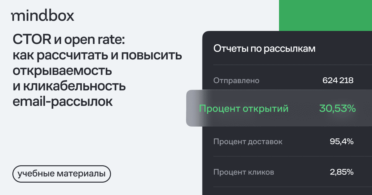 CTOR vs Open Rate: что важнее в маркетинге - Журнал Mindbox о разумном бизнесе