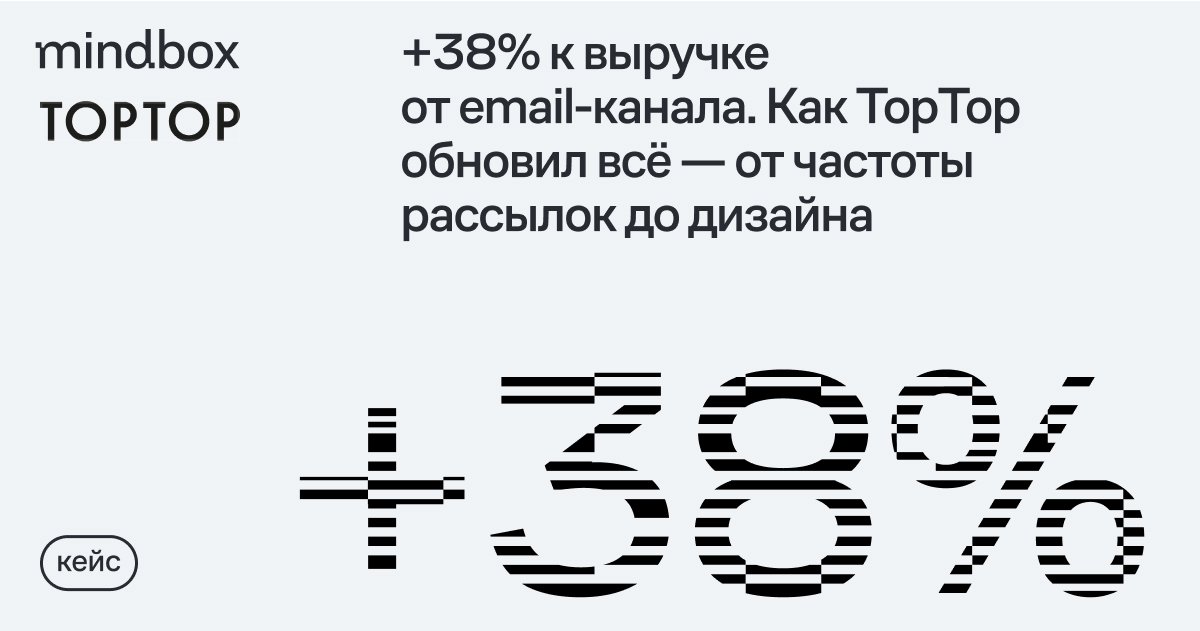 +38% к выручке от email-канала. Как TopTop обновил всё — от частоты рассылок до дизайна - Журнал ...